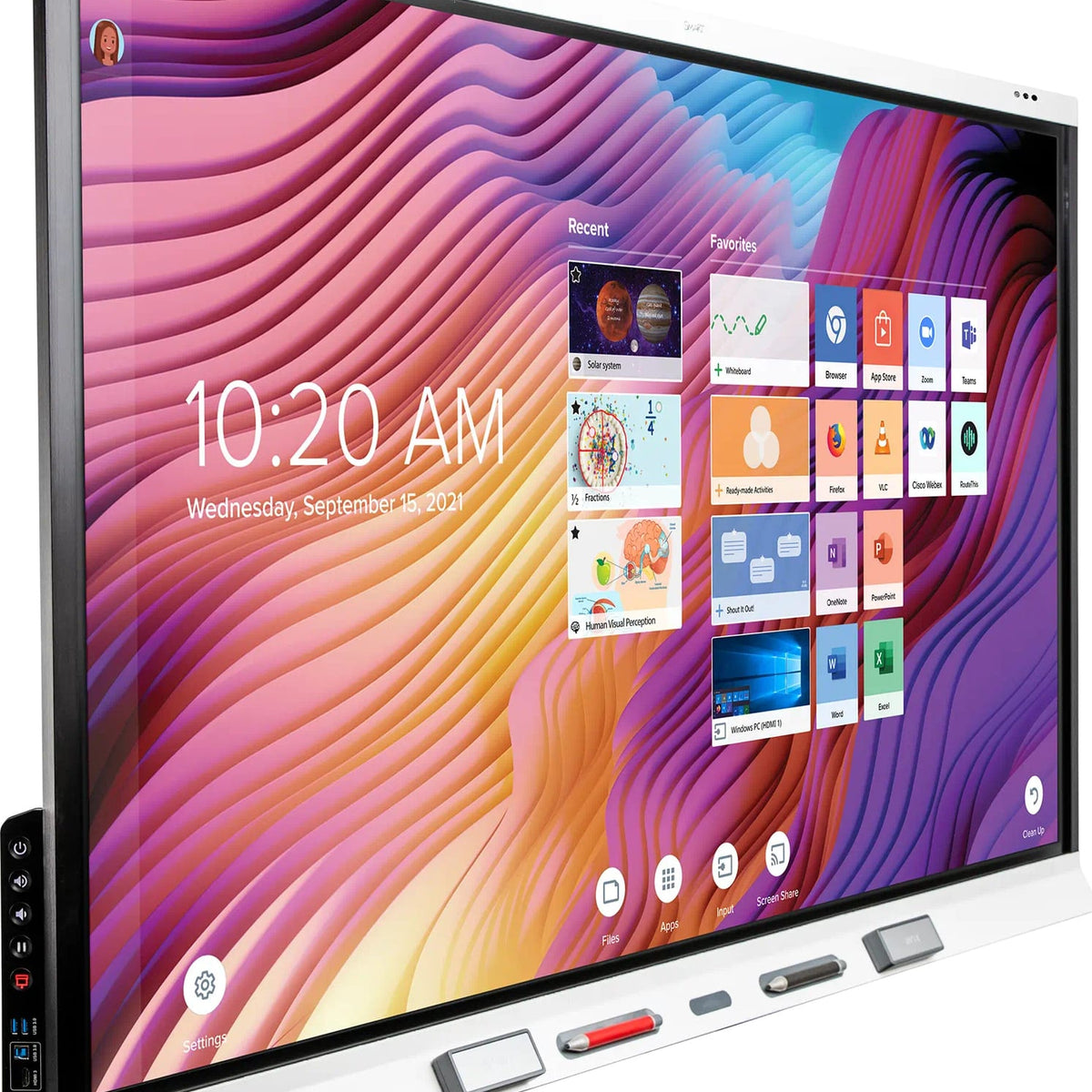 SMARTBOARD SBID-6265S-V3-P - 65" Interactive Screen w/iQ, 4K UHD LED 6 ...