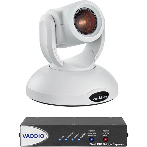 Vaddio RoboSHOT 20 UHD OneLINK Bridge Express System (White) 999-9950- – OfficeWonderland