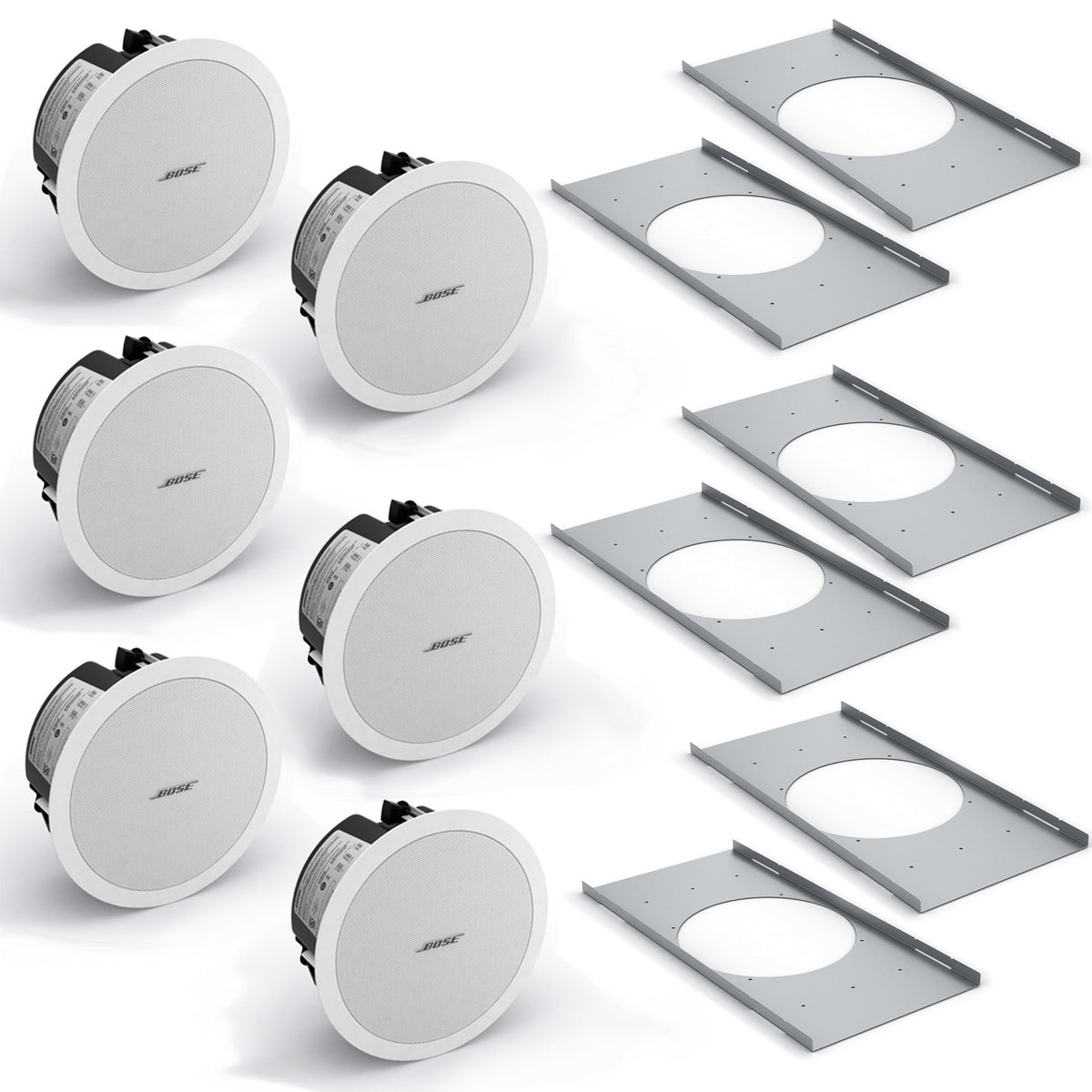 Bose 59500 FreeSpace DS 40F Contractor 6-Pack with Tile Bridges (White – OfficeWonderland