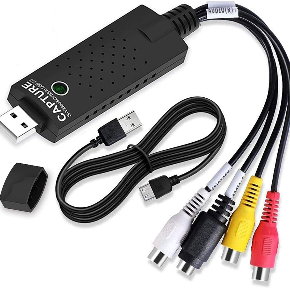 4K Design Composite & S-Video to USB 2.0 Video Capture Adapter Cable ...