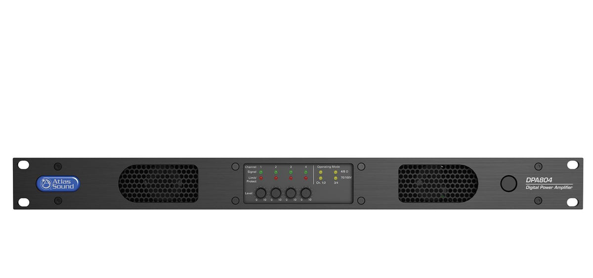 Atlas Sound 800-Watt Networkable 4-Channel Power Amplifier with Option ...