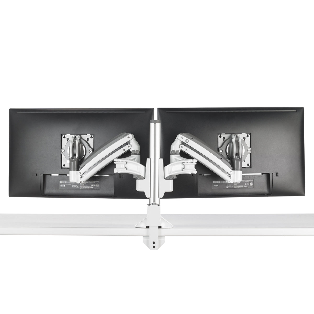 Chief KXC220W Low-Profile Dual Monitor Arms, Column Desk Mount, White ...
