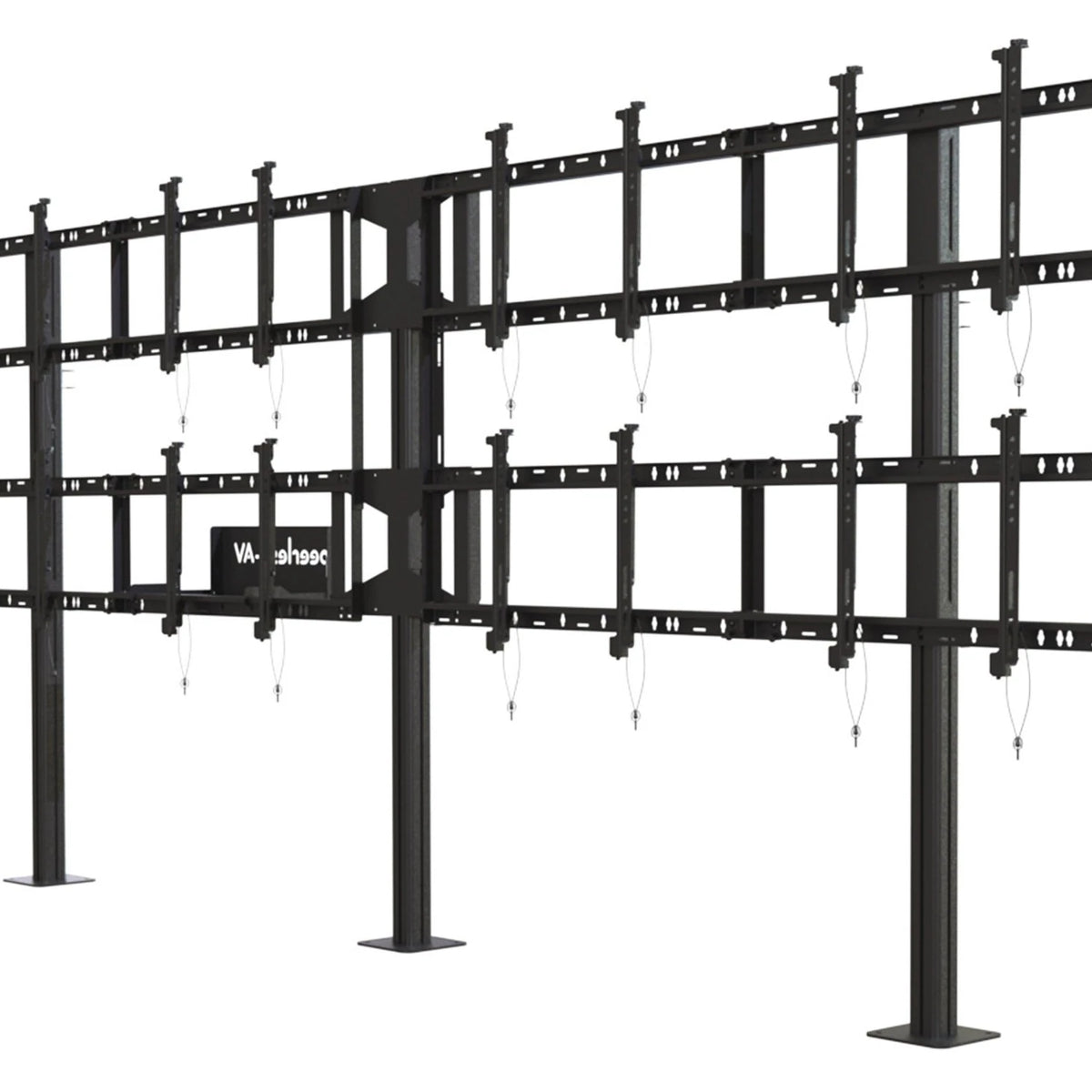 Peerless-AV DS-S555-4X2 SmartMount Modular Video Wall Pedestal Mount 4 ...