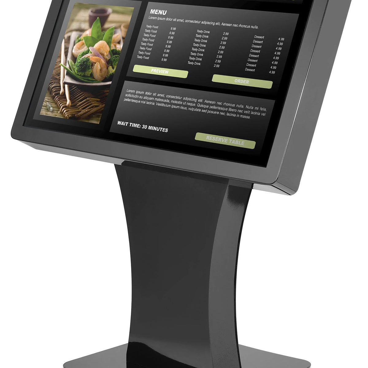 Peerless-AV KILH550 Landscape Kiosk Stand with 50" Display Enclosure ...