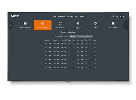 NEC V404-MPI 40" FHD Display(24/7 signage) with Integrated SoC Media P ...