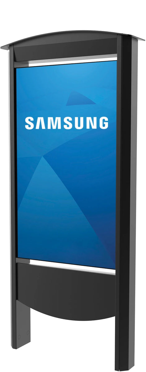 Peerless-AV KOP2555-OHF Outdoor Smart City Kiosks Stand in Black Desig ...
