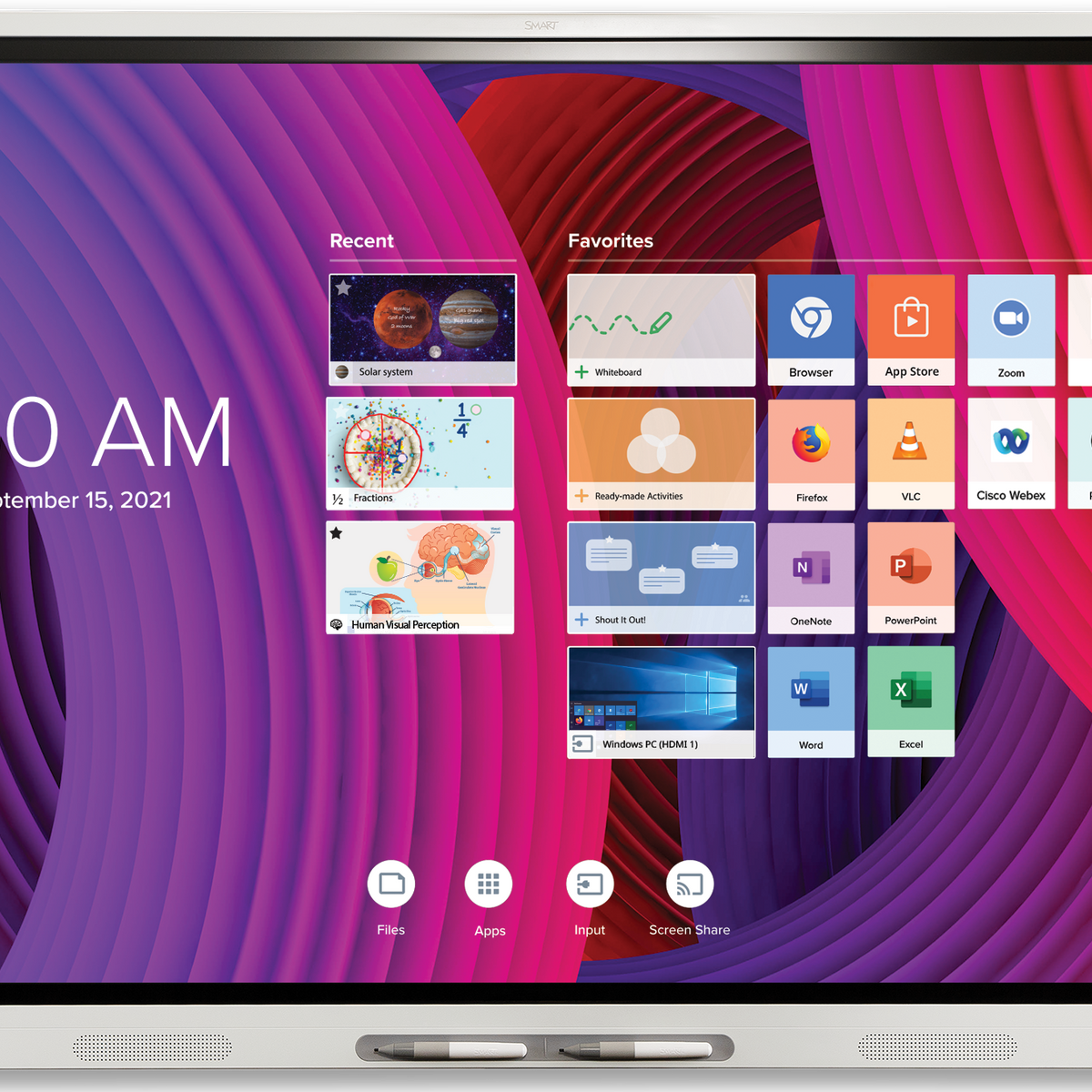 SMARTBOARD SBID-MX265-V3N - 65" Interactive Screen w/iQ, 4K UHD LED 60 ...