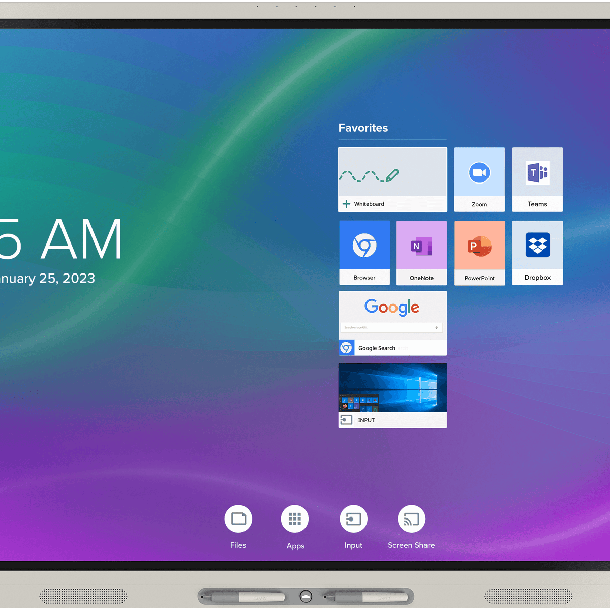 SMARTBOARD SBID-MX275-V4-PW MX Series 75" 4K UHD Interactive Display ...
