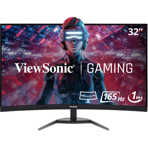 ViewSonic VX3268-PC-MHD 32" 16:9 Curved FreeSync 165 Hz FHD VA Gaming ...