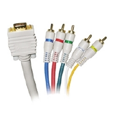 Acoustic Design 12 Ft. VGA to RGB H/V 5-Component Video Cable ...