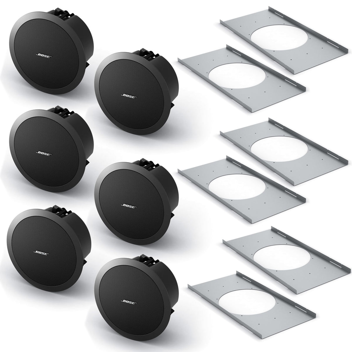 Bose 59441 FreeSpace DS 40F Contractor 6-Pack with Tile Bridges (Black ...