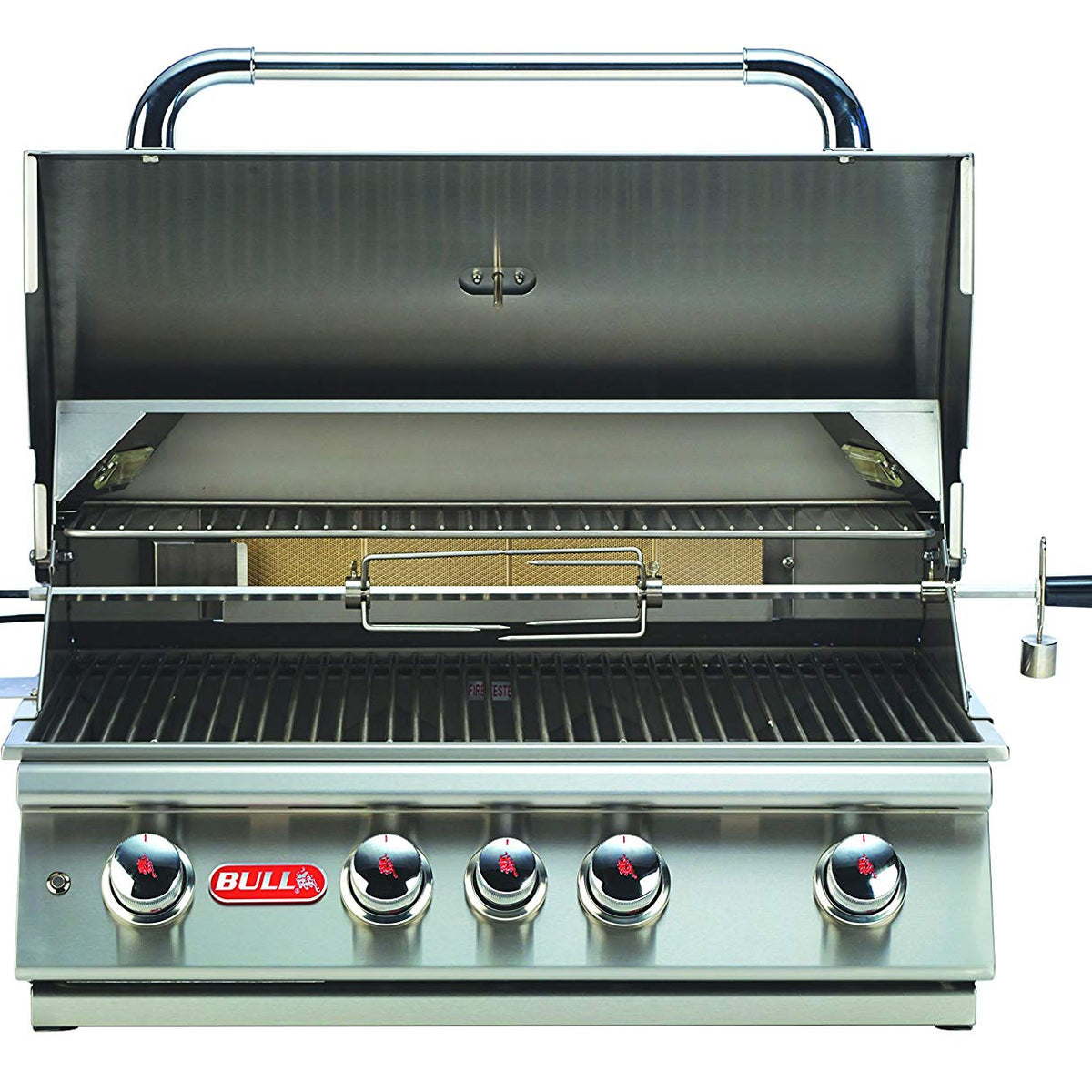 Bull Grills 47628LP Angus 30-Inch Stainless Steel 4-Burner Built-In Gr ...