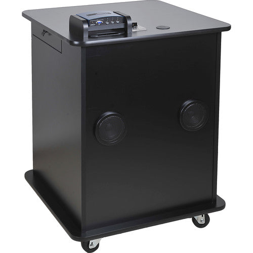 Elmo ECART-PSW AV Cart with Switcher, Speakers, & Amplifier ...