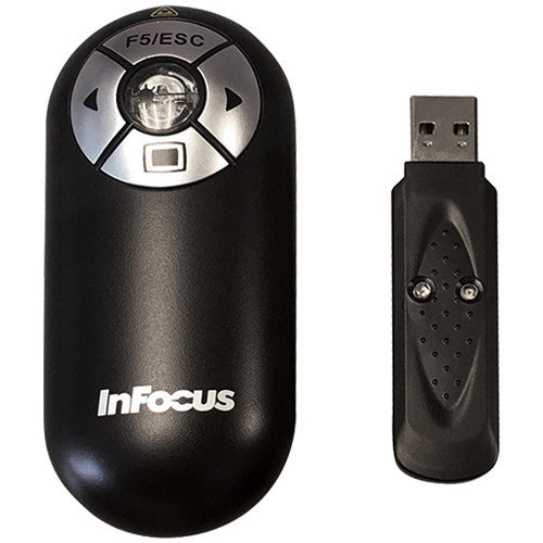 InFocus HW-PRESENTER-3 Presenter 3 RF Remote with Laser Pointer ...