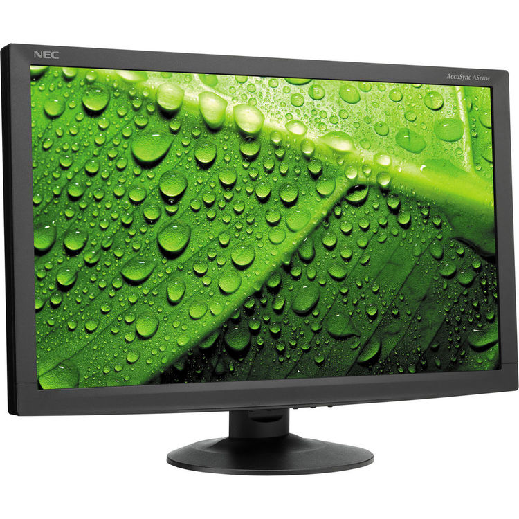 NEC AS241W-BK 24" LED-Backlit AccuSync Monitor – OfficeWonderland