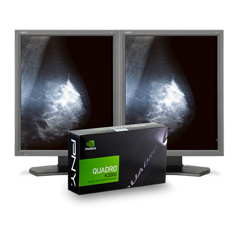 NEC MDG5-BNDN1 Two-Screen 21" Grayscale 5MP Medical Diagnostic Monitor ...