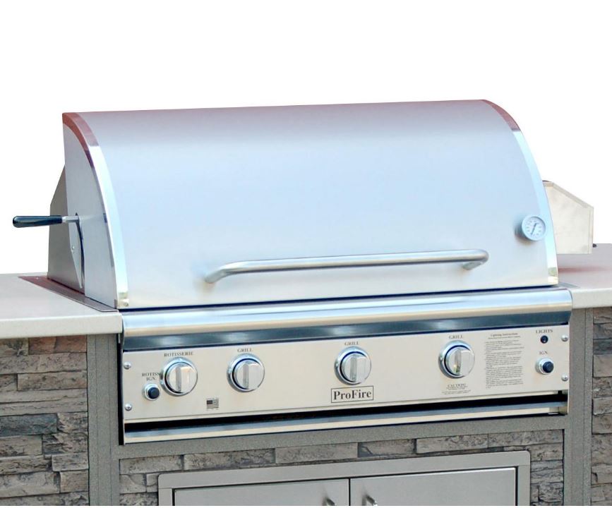 ProFire PFDLX36R-P Professional Deluxe Series 36-Inch Built-In 6 Burne ...
