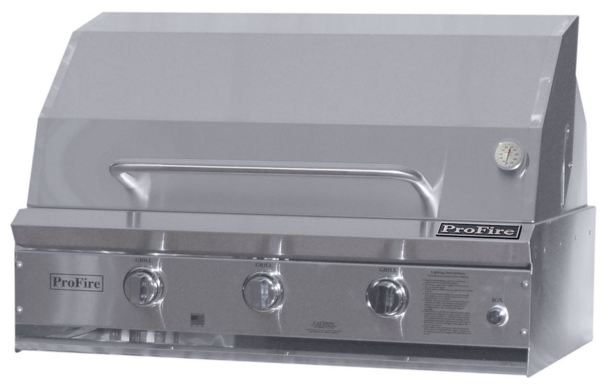 ProFire PF36GIH-P 36-Inch Built-In Infrared Hybrid Stainless Steel Gri ...
