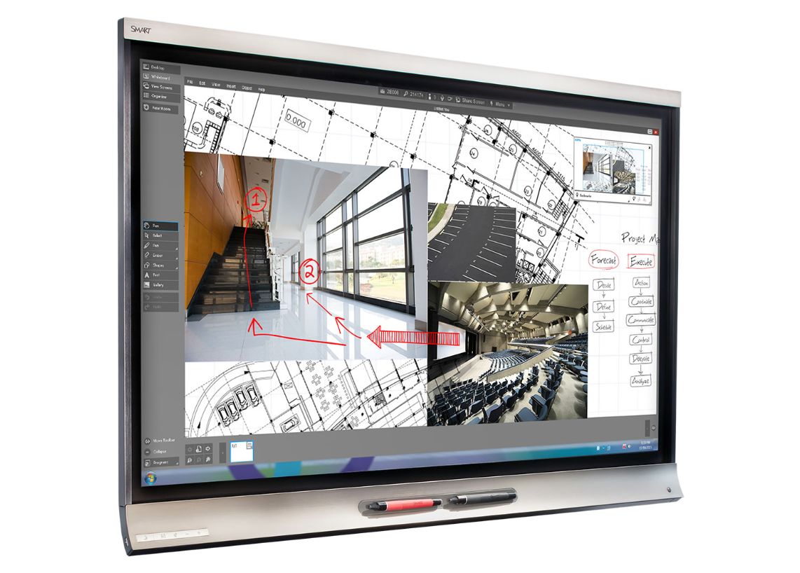 SMART Board SBID-7275P-W 75" Interactive Flat Panel Display with iQ ...